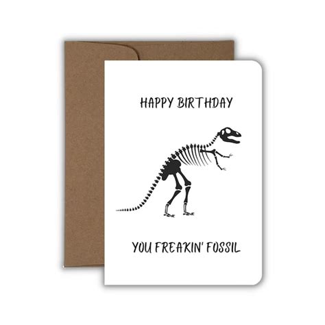 Fossil Card Etsy