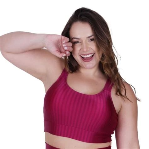 Cropped Plus Size de Academia Fitness 3D Top Bojo Removível