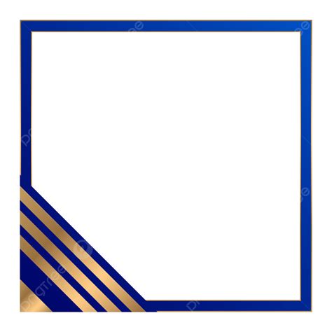 Marco De Borde Degradado Azul Y Dorado De Lujo Vector Png Oro Azul