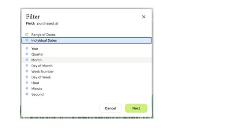 Visualization Filters Query And Analyze Data Mode Support