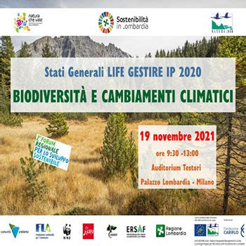 Biodiversità e cambiamenti climatici FLA Fondazione Lombardia per l