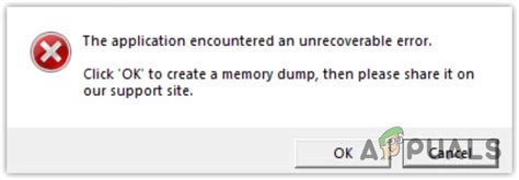 Fix Roblox The Application Encountered An Unrecoverable Error