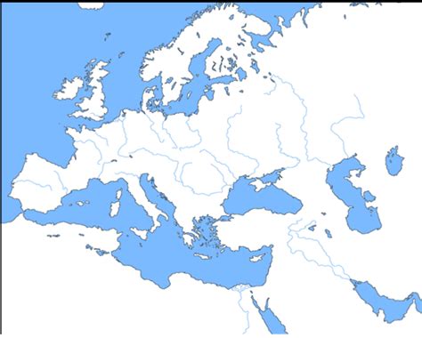 Europe Map Water Diagram Quizlet