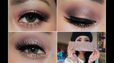 Urban Decay Naked 3 Palette Holiday Makeup Tutorial YouTube