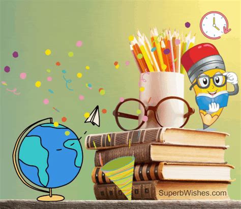 Feliz Día del Maestro 2024 Animado Con Niños SuperbWishes