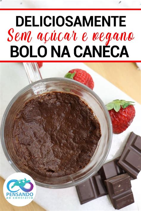 Sem açúcar e derrete na sua boca Meu bolo de chocolate de caneca fácil
