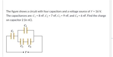 Solved The Figure Shows A Circuit With Four Capacitors And A Chegg