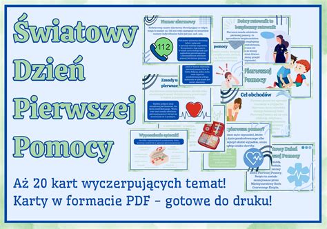 Światowy Dzień Pierwszej Pomocy Gazetka szkolna aż 20 kart 2024