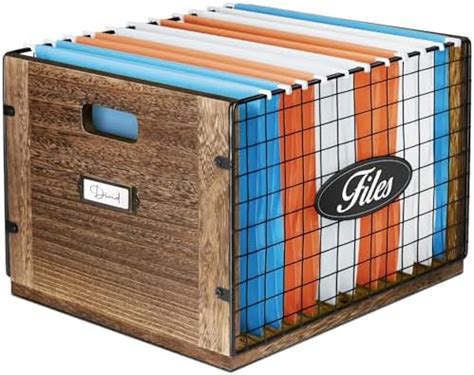 Amazon Hanging Folder Organizer Wood Hanging File Folder Box