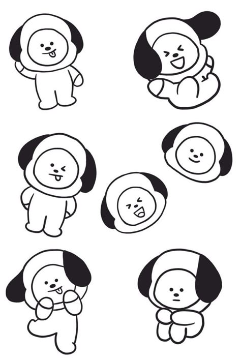 Bt21 Coloring Pages Chimmy Coloriages Bt21 Bonjour Les Enfants Porn