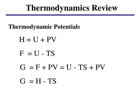 PPT Lecture 3 Fuel Cell Thermodynamics PowerPoint Presentation Free