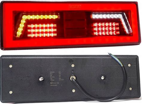 LAMPY NA TYŁ ZESPOLONE LED NEON PRZYCZEPA ZESTAW ERLI pl