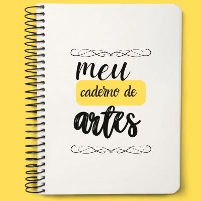 Capa de caderno de artes Ideias para caprichar na decoração