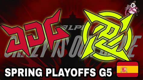 JDG vs NIP GAME 5 Día 9 PLAYOFFS LPL Spring 2024 Jingdong Gaming vs