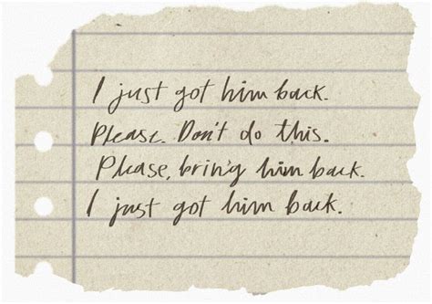 A Piece Of Paper With Writing On It That Says I Just Got Down Back