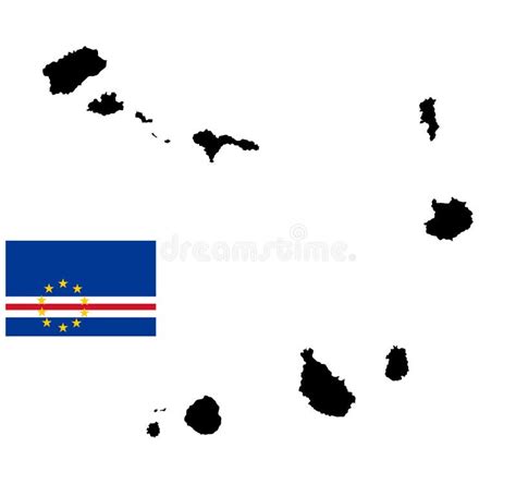 Mapa Das Ilhas De Cabo Verde Ilustração do Vetor Ilustração de guinea