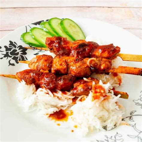 Asian Chicken Skewers With Garlic Soy Marinade Veena Azmanov