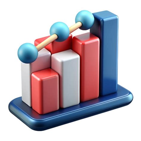 Premium Photo D Bars Graph Chart