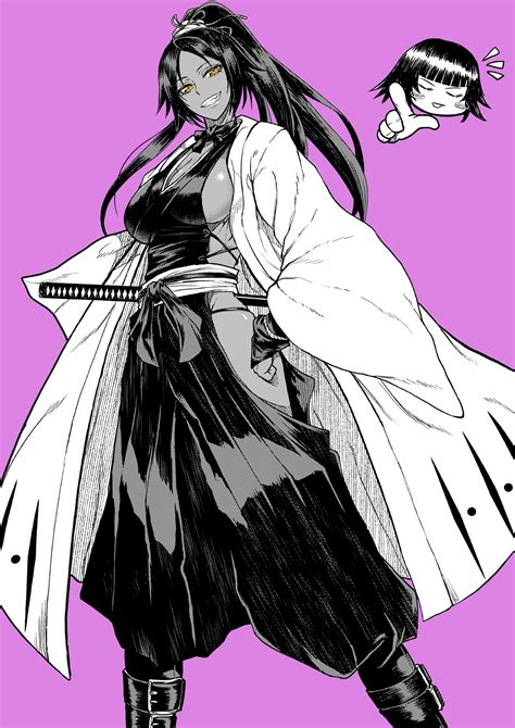 Shihouin Yoruichi And Sui Feng Bleach Drawn By Kawabata Yoshihiro