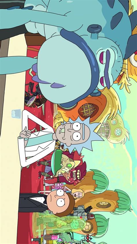 The Cartoon Characters Are Standing In Front Of Each Other