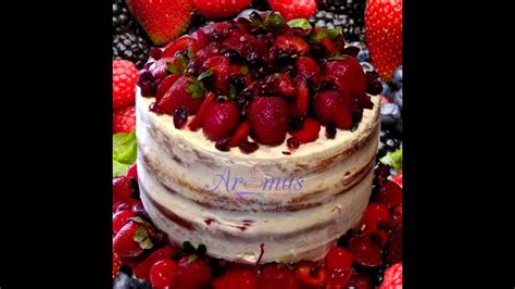 PASTEL NAKED CAKE DE FRUTOS ROJOS YouTube