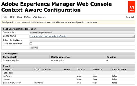 the context aware configuration editor
