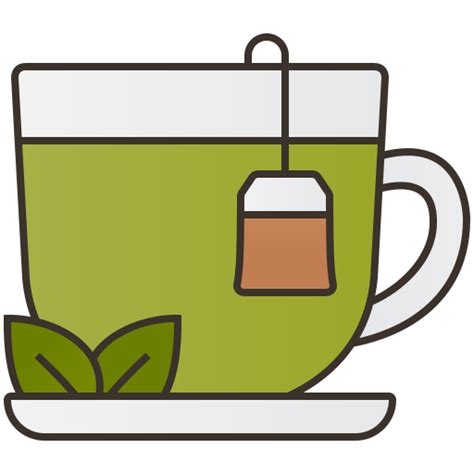 Icono de Té verde caliente Amethys Design Lineal Color