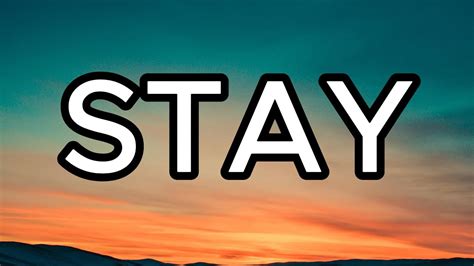 Rihanna Stay Lyrics I Want You To Stay YouTube