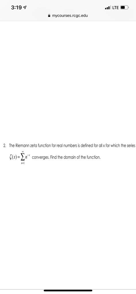 solved 3 2 the riemann zeta