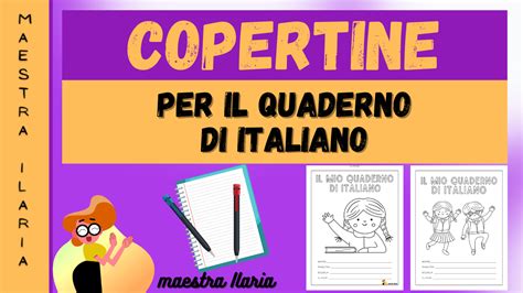 Copertine Quaderno Di Italiano Maestra Ilaria