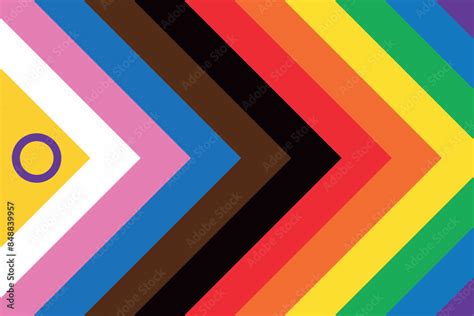 Intersex Progress Pride Flag New Lgbtq Pride Flag New Updated