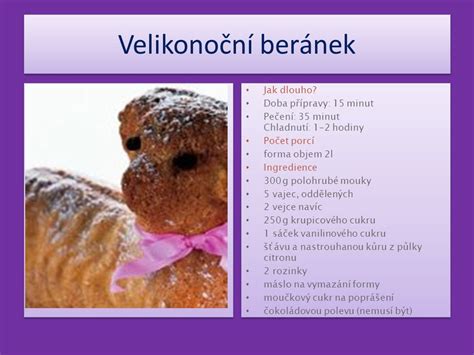 Velikonoční beránek Jak dlouho Doba přípravy 15 minut ppt stáhnout