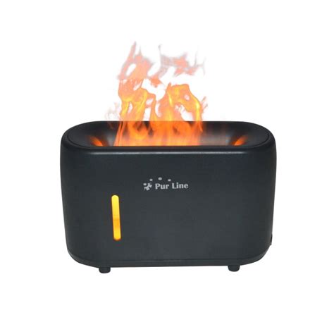 Diffuseur D Ar Mes Ultrasons Avec Effet De Flamme En Noir Maisons