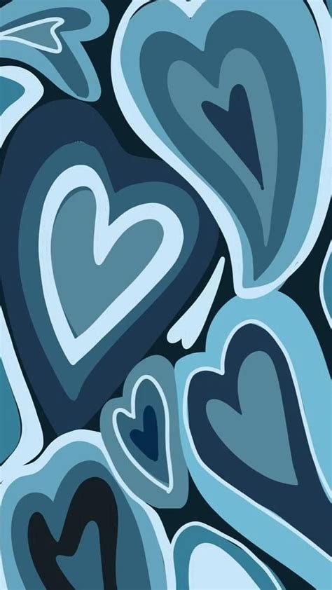 Blue Hearts Ideas In Blue Heart Aesthetic Hd Phone Wallpaper