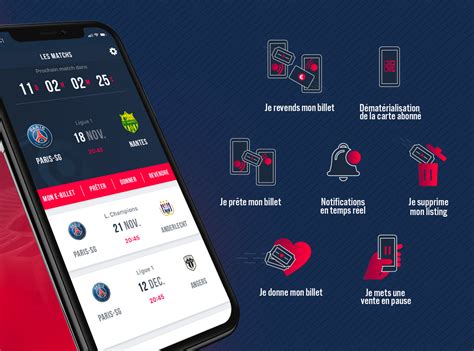 Application Officielle PSG Mon Abo Paris Saint Germain