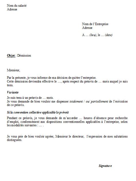Tout Savoir Sur La D Mission Et Le Pr Avis Mod Les De Lettres Et