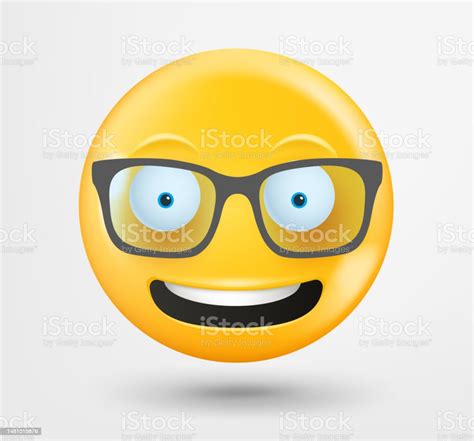 Emoticon With Glasses 3d Vector Emoji Isolated On White Background Stock Illustration Download
