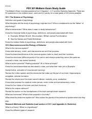 Essential Psy Midterm Exam Study Guide Key Concepts Tips