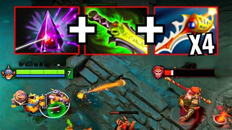 WTF Techies X4 Divine Rapiers IMBA Longest Cast Range Seer Stone