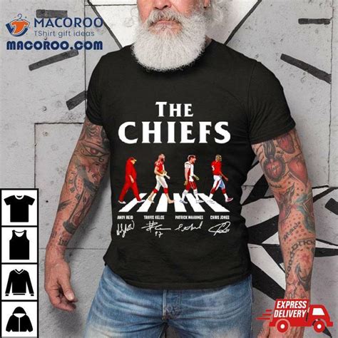 The Chiefs Abbey Road Andy Reid Travis Kelce Patrick Mahomes Signatures