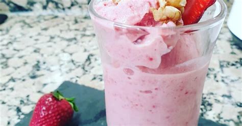 Helado de fresa plátano y yogur sin azúcar Receta de HERSE RECETAS