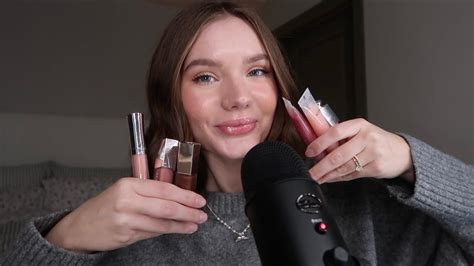 ASMR Lipgloss Applications Mouth Sounds YouTube