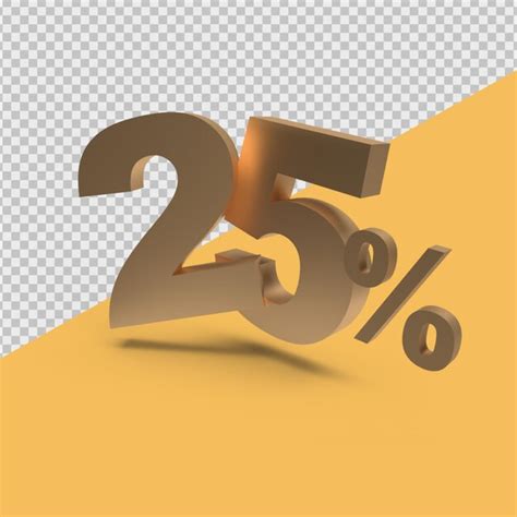 Premium PSD 25 Percentage