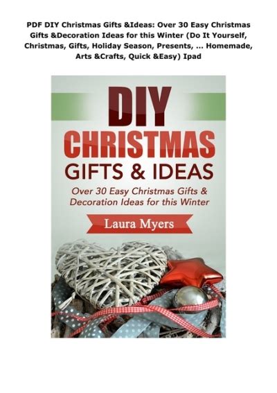 PDF DIY Christmas Gifts Ideas Over 30 Easy Christmas Gifts