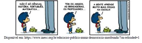 Leia A Tirinha Abaixo A Mensagem Da Tirinha Se Contrap E S