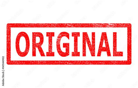 Rubber Stamp Showing Original Original Stamp Sign Stock Illustration