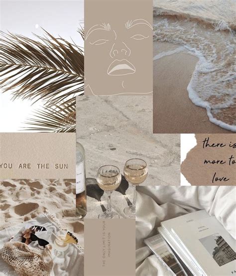 Beige Mood Board In 2021 Aesthetic Desktop Wallpaper Aesthetic