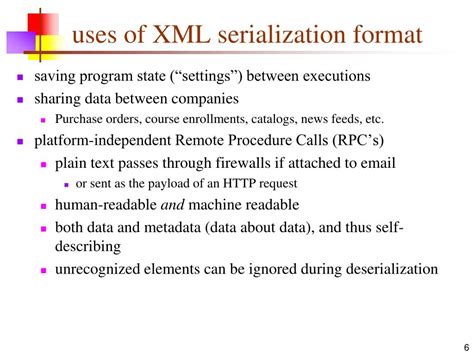 ppt serialization and xml powerpoint presentation free download id 782379