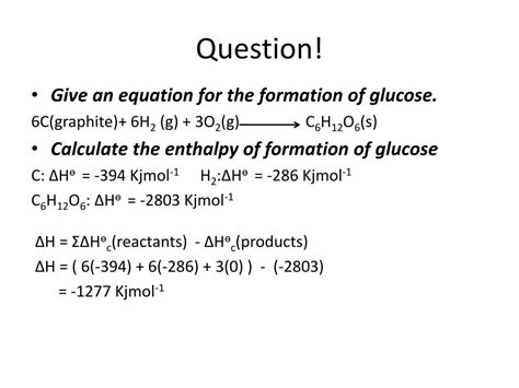 PPT Chapter 15 Standard Enthalpy Change Of A Reaction PowerPoint