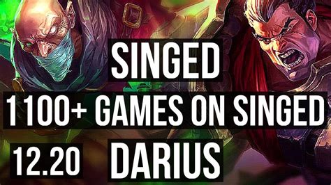 Singed Vs Darius Top Games K Mastery Euw